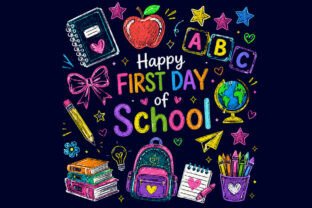 Happy First Day of School Bow Shirt PNG Graphic by Tees Town · Creative ...