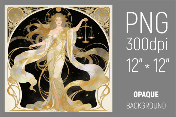Libra Zodiac Sign Clipart Graphic by Olga Belova · Creative Fabrica