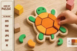 Montessori Turtle Toy Puzzle SVG · Creative Fabrica