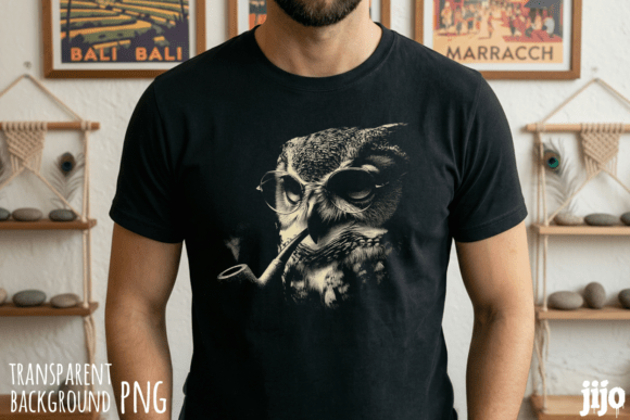 Owl Sophisticated Glasses Pipe PNG Graphic by jijopero · Creative Fabrica