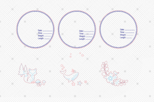 Personalized Baby Birth Round Sign SVG B · Creative Fabrica