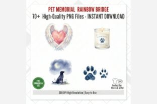 Pet Memorial Rainbow Bridge Clipart | 70 Graphic by Tanya Kart ...