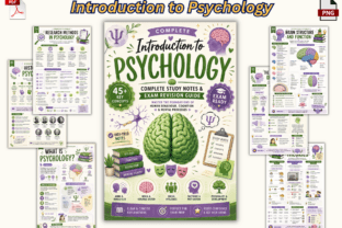 Psychology Study Notes & Exam Revision Graphic by Nora as · Creative ...