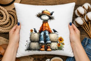 Quirky Scarecrow PNG Clipart Graphic by RevolutionCraft · Creative Fabrica