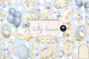 Silly Goose Watercolor Clipart Graphic by BigCakeBee · Creative Fabrica