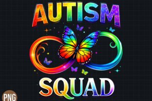 Autism Squad Colorful Butterfly PNG Graphic by Digital Donkey ...