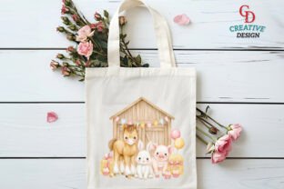 Birthday Barn Farm Animals Clipart Set Graphic by Creative Design ...