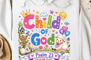 Child of God Psalm 23 Christian PNG Graphic by SvgCuttingShop ...