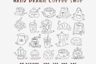Coffee Lover Doodles Cafe Menu Clipart Graphic by MeawwaDigitalArts ...