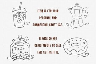 Coffee Lover Doodles Cafe Menu Clipart Graphic by MeawwaDigitalArts ...