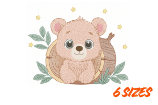 Cute Baby Bear Embroidery Design File · Creative Fabrica