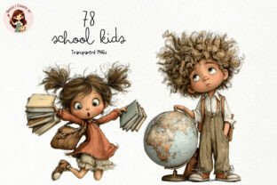 Cute School Kids PNG Clipart Bundle Graphic by Nicolle's Colorful Art ...