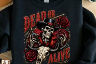 Dead or Alive Cowboy Skull PNG Shirt Graphic by BEE CREATION · Creative ...