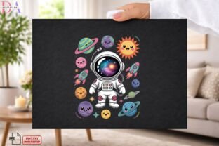 Kawaii Space Cute Astronaut PNG Graphic by DIGITAL ART · Creative Fabrica