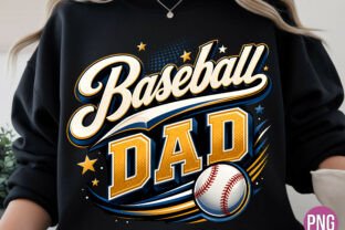 Vintage Sports Baseball Dad PNG Tshirt Graphic by MARY CREATIONS ...