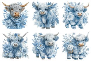 Whimsical Highland Cow Clipart Graphic by Daily.Designs · Creative Fabrica