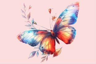 Whimsical Spring Butterfly Clipart Graphic by Sublimation Design ...