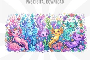 Axolotl Underwater Friends Clipart PNG Graphic by ArtbyCrystalJennings ...