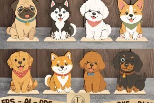 Dog Standee Laser Cut File SVG Bundle · Creative Fabrica
