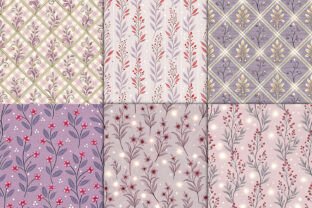 Elegant Lavender Botanical Seamless Graphic by Vectornest12 · Creative ...