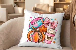 Fall Football Pumpkin Coquette PNG Graphic by Art Leaf Digital ...