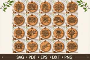 Laser Engraving Flowers Bundle · Creative Fabrica