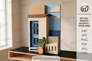 3D Cityscape Wall Art Bundle Laser Cut · Creative Fabrica