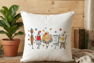 Art Teacher Supplies Doodles PNG Graphic by Creative Community ...