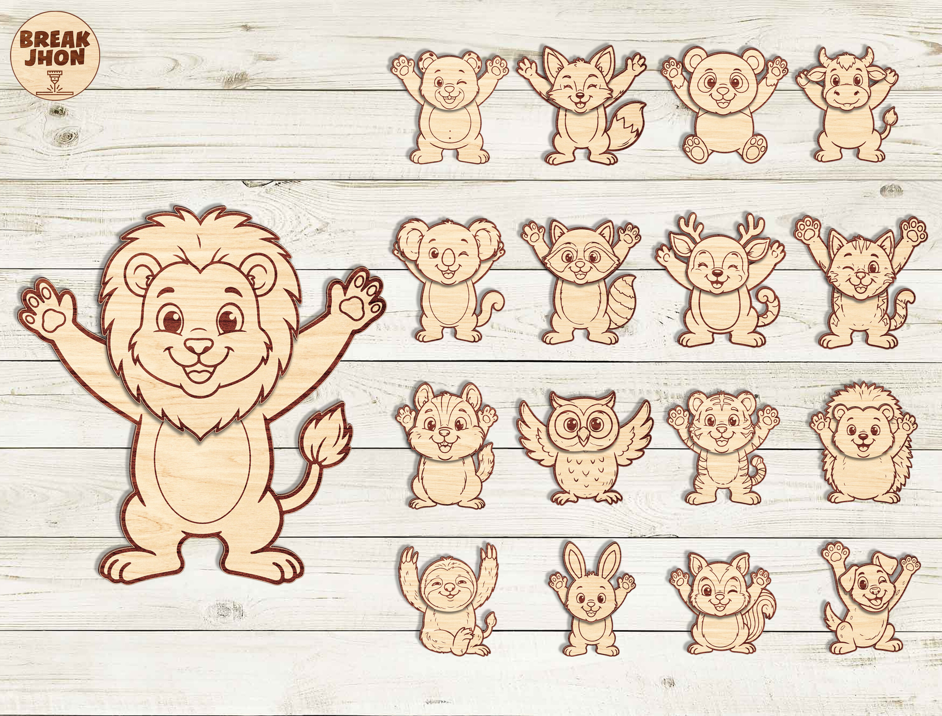 Cute Animal Magnet SVG Bundle · Creative Fabrica