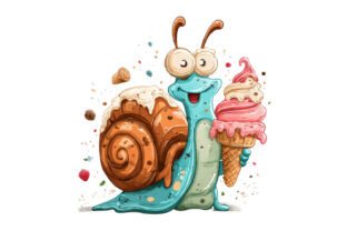 Free Cute Summer Snail PNG Clipart Graphic by Sublimation Design ...
