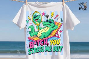 Funny Stressed Crocodile Summer PNG Graphic by Magic Rabbit · Creative ...