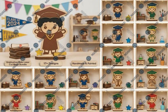 Graduation Kids Laser Cut Mega Bundle SV · Creative Fabrica
