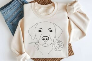 Labrador Pattern DST PES Embroidery File · Creative Fabrica