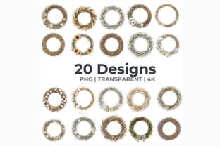 Farmhouse Wreaths Graphic by East Ten Studio · Creative Fabrica