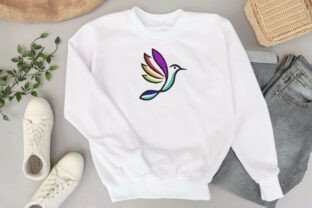 Colorful Abstract Hummingbird · Creative Fabrica