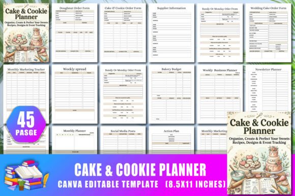 Cake & Cookie Planner Graphic by Creative Art 07 · Creative Fabrica