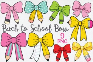 Back to School Bow Clipart Graphic by Daily.Designs · Creative Fabrica