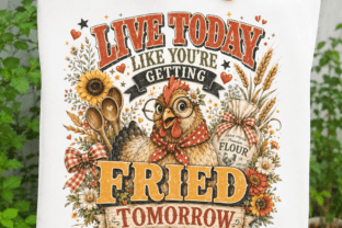 Live Today Like You're Getting Fried Tom Graphic by POD Mockup SHop ...