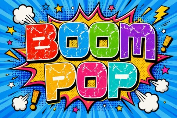 Boom Pop Font by Dreamspace.studio · Creative Fabrica