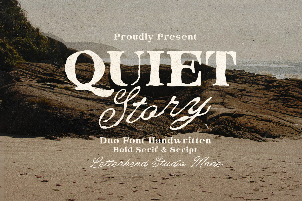 Quiet Story Font by letterhend · Creative Fabrica