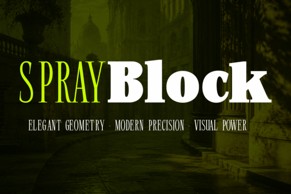 Spray Block Font by JorseType · Creative Fabrica