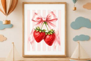 Coquette Strawberry Bow PNG Graphic by Merch Expert · Creative Fabrica
