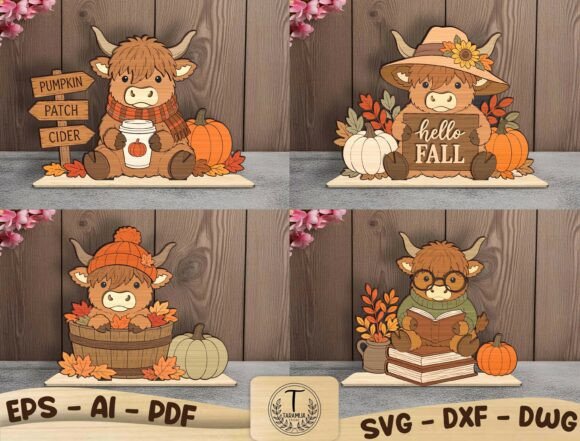 3,057 Highland Cow Svg Designs & Graphics