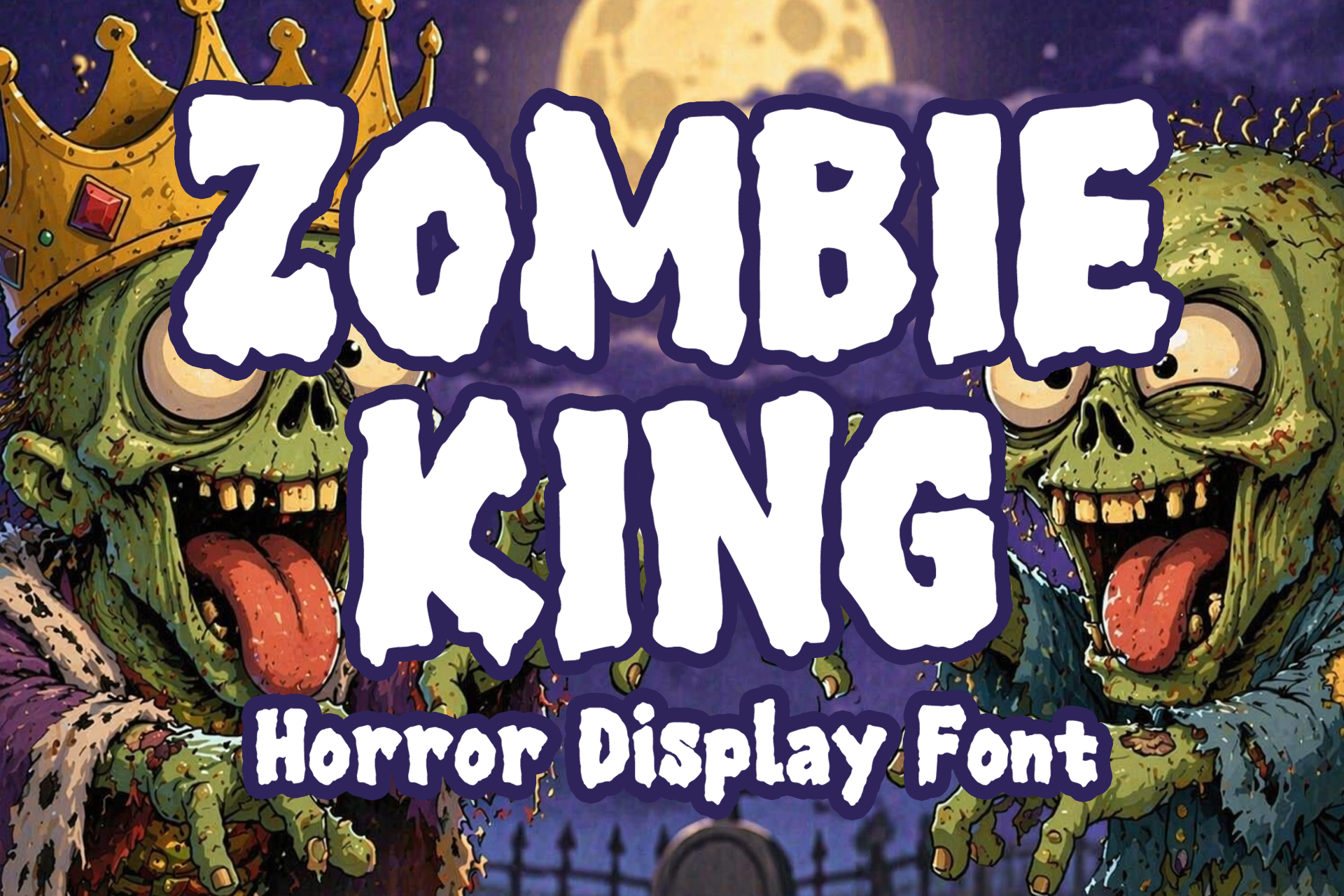 Zombie King Font by MVMET · Creative Fabrica