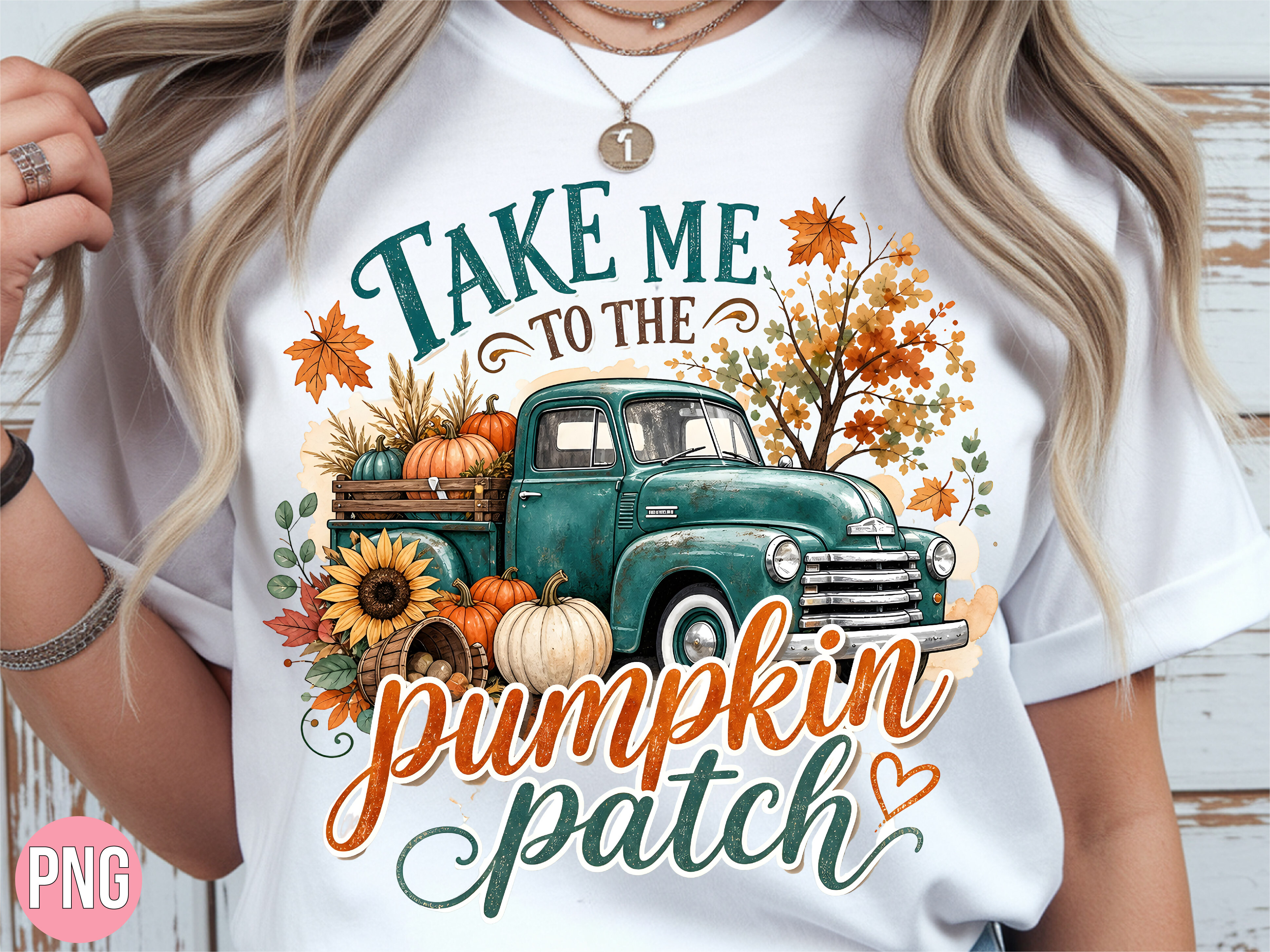 Vintage Pumpkin Patch Truck Fall PNG Graphic by Slothy Creates ...