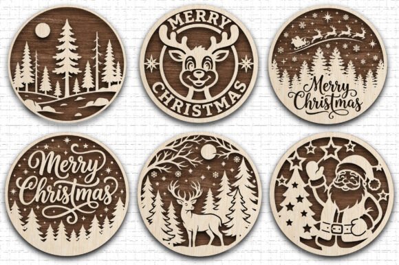 Christmas Round Ornaments Sign Svg · Creative Fabrica