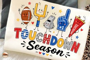 Touchdown Season Doodle Football Shirt Graphic by SLEEPY FOX · Creative ...