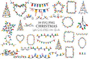 Christmas Lights SVG Bundle Graphic by Artoya · Creative Fabrica