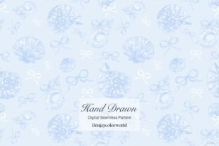 Blue Coquette Seashell Graphic by benjaycolorworld · Creative Fabrica