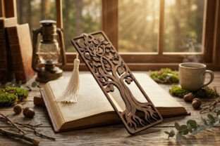 Wooden Bookmark Laser Cut SVG · Creative Fabrica